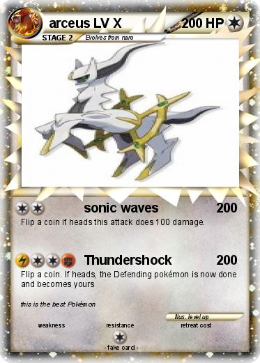 Pokémon arceus LV X 179 179 - sonic waves - My Pokemon Card