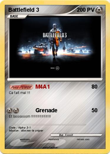 Pokémon Battlefield 3 5 5 - M4A1 - Ma carte Pokémon
