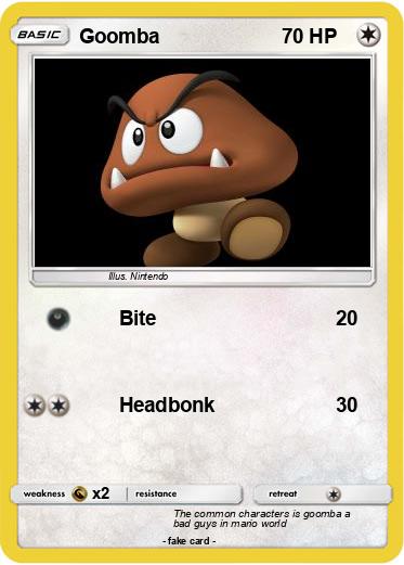Pokémon Goomba 891 891 - Bite - My Pokemon Card
