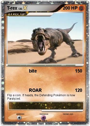 Pokémon T rex 574 574 - bite - My Pokemon Card