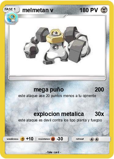 Pokémon melmetan v - mega puño - Mi carta pokémon