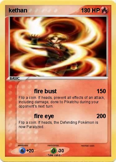 Pokémon kethan - fire bust - My Pokemon Card