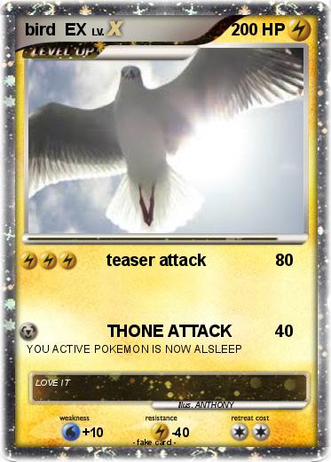 Pokémon bird EX 2 2 - teaser attack - My Pokemon Card