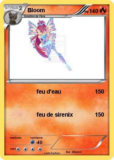 Pokémon Bloom 270 270 - feu d'eau - Ma carte Pokémon