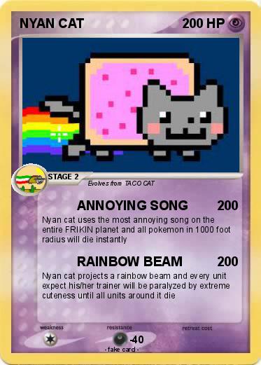 Pokémon NYAN CAT 3010 3010 - ANNOYING SONG - My Pokemon Card