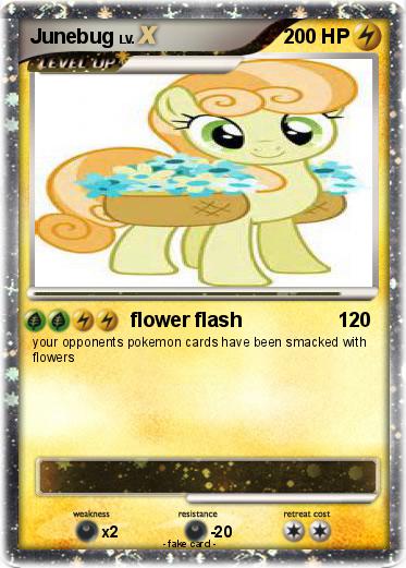 Pokémon Junebug 1 1 - flower flash - My Pokemon Card