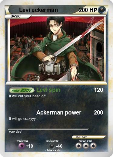 Pokémon Levi ackerman 43 43 - Levi spin - My Pokemon Card