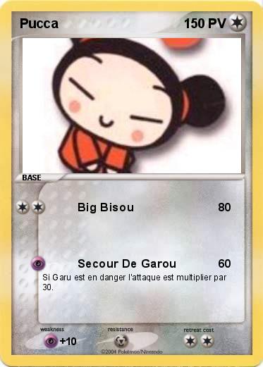 Pokémon Pucca 3 3 - Big Bisou - Ma carte Pokémon