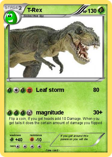 Pokémon T Rex 768 768 - Leaf storm - My Pokemon Card