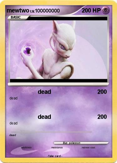 Pokémon mewtwo 9343 9343 - dead - My Pokemon Card