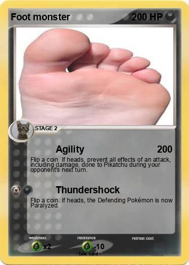 Pokémon Foot monster - Agility - My Pokemon Card