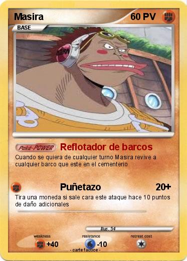 Pokémon Masira - Reflotador de barcos - Ma carte Pokémon