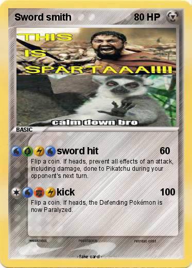 Pokémon Sword smith - sword hit - My Pokemon Card