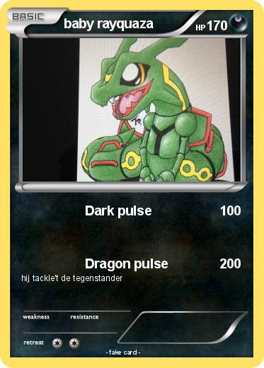 Pokémon baby rayquaza 69 69 - Dark pulse - My Pokemon Card