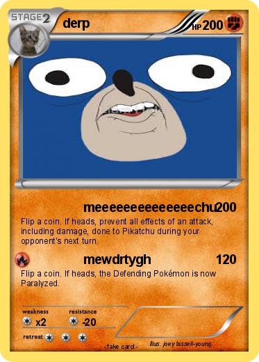 Pokémon derp 1159 1159 - meeeeeeeeeeeeeechu - My Pokemon Card