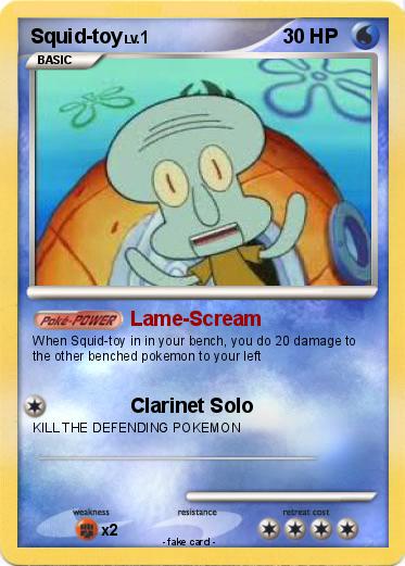 Pokémon Squid toy - Lame-Scream - My Pokemon Card