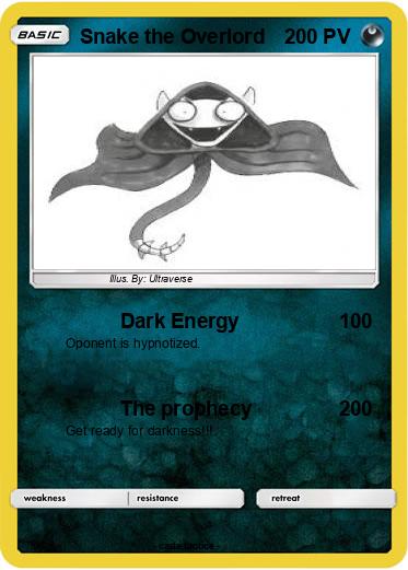 Pokémon Snake the Overlord - Dark Energy - Ma carte Pokémon