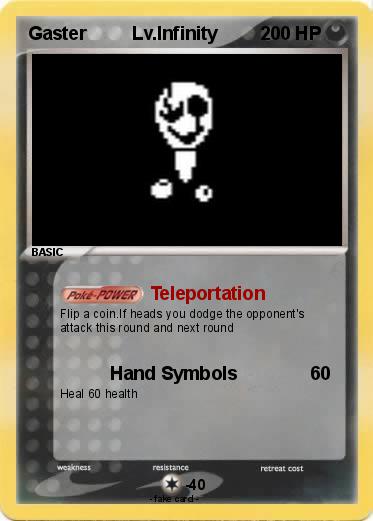 Pokémon Gaster Lv Infinity - Teleportation - My Pokemon Card