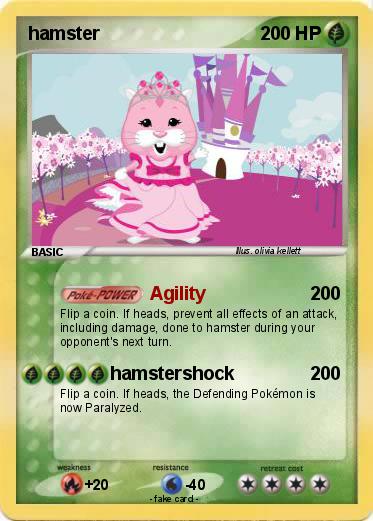 Pokémon hamster 485 485 - Agility - My Pokemon Card