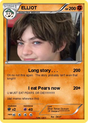 Pokémon ELLIOT 126 126 - Long story . . . - My Pokemon Card