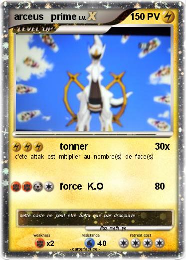 Pokémon arceus prime - tonner - Ma carte Pokémon