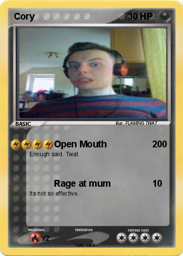 Pokémon Cory 82 82 - Open Mouth - My Pokemon Card