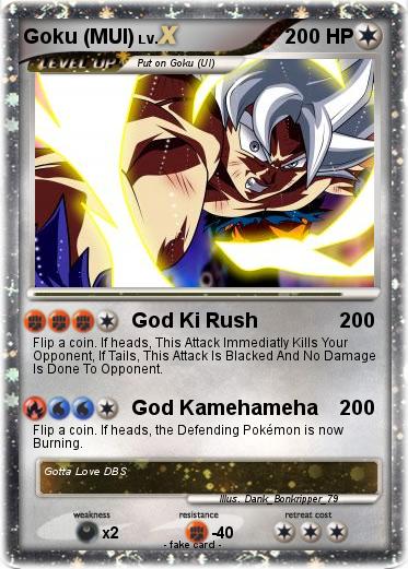 Pokémon Goku MUI 10 10 - God Ki Rush - My Pokemon Card