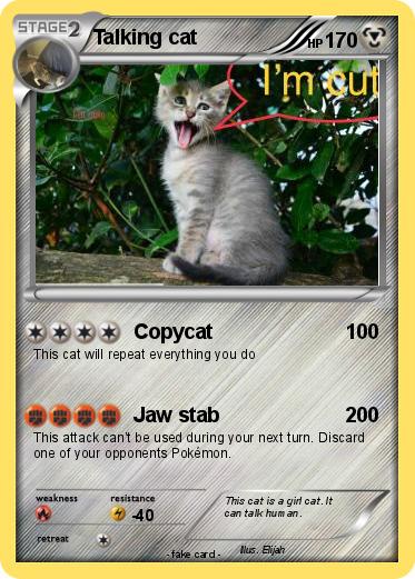 Pokémon Talking cat - Copycat - My Pokemon Card