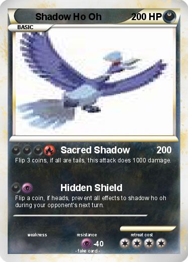 Pokémon Shadow Ho Oh 90 90 - Sacred Shadow - My Pokemon Card