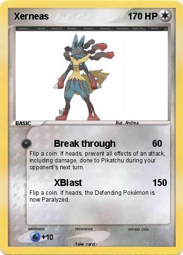 Pokémon Xerneas 1208 1208 - Break through - My Pokemon Card