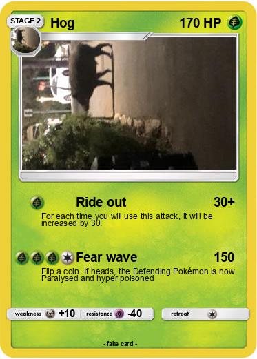 Pokémon Hog 163 163 - Ride out - My Pokemon Card