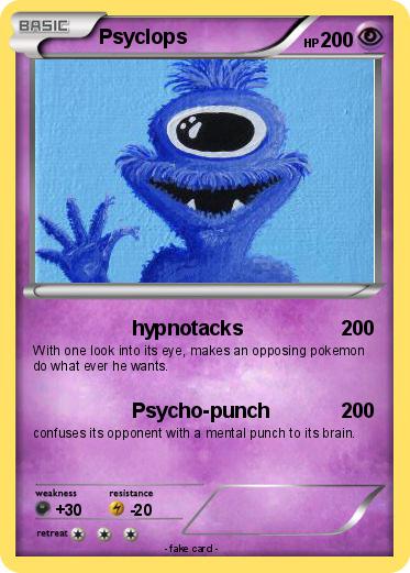 Pokémon Psyclops 2 2 - hypnotacks - My Pokemon Card