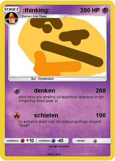 Pokémon thinking 15 15 - denken - My Pokemon Card