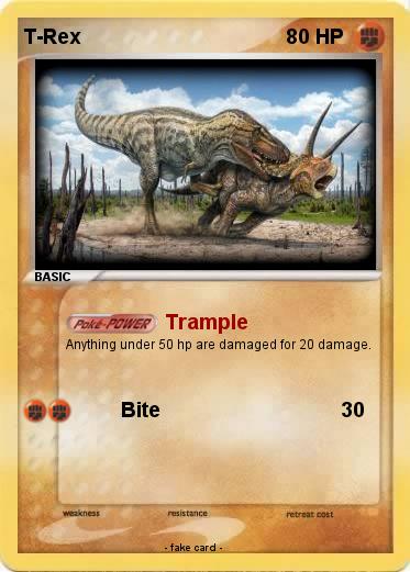 Pokémon T Rex 1005 1005 - Trample - My Pokemon Card