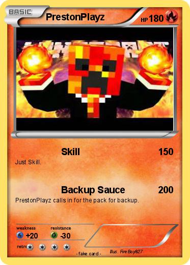 Pokémon PrestonPlayz 21 21 - Skill - My Pokemon Card