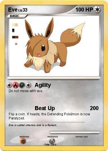 Pokémon Eve 123 123 - Agility - My Pokemon Card
