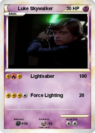 Pokémon Luke Skywalker 152 152 - Lightsaber - My Pokemon Card