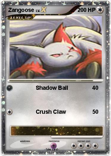 Pokémon Zangoose 84 84 - Shadow Ball - My Pokemon Card