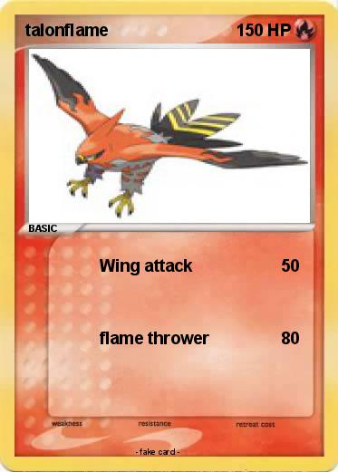 Pokémon talonflame 111 111 - Wing attack - My Pokemon Card