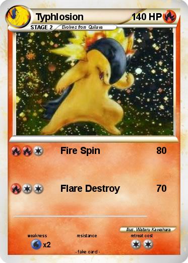 Pokémon Typhlosion 429 429 - Fire Spin - My Pokemon Card