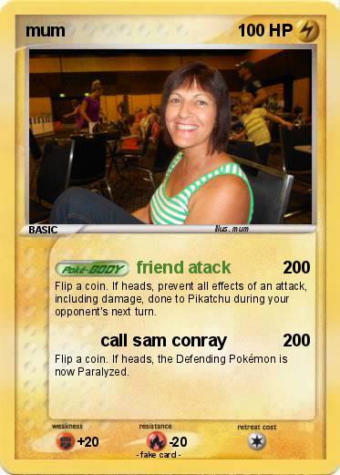 Pokémon mum 87 87 - friend atack - My Pokemon Card