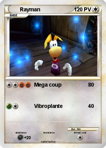 Pokémon Rayman 101 101 - Mega coup - Ma carte Pokémon