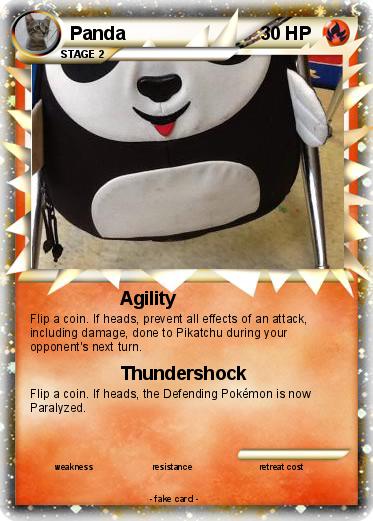 Pokémon Panda 940 940 - Agility - My Pokemon Card