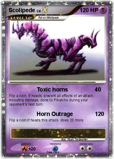 Pokémon Scolipede 98 98 - Toxic horns - My Pokemon Card