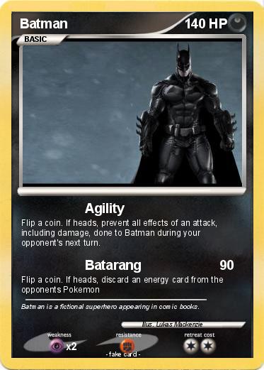 Pokémon Batman 1883 1883 - Agility - My Pokemon Card