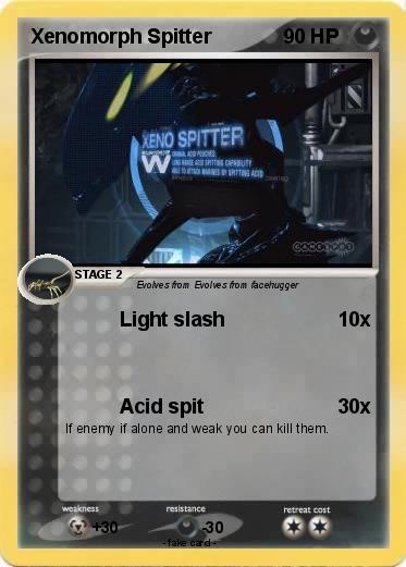 Pokémon Xenomorph Spitter 1 1 - Light slash - My Pokemon Card
