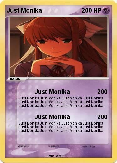 Pokémon Just Monika 9 9 - Just Monika - My Pokemon Card