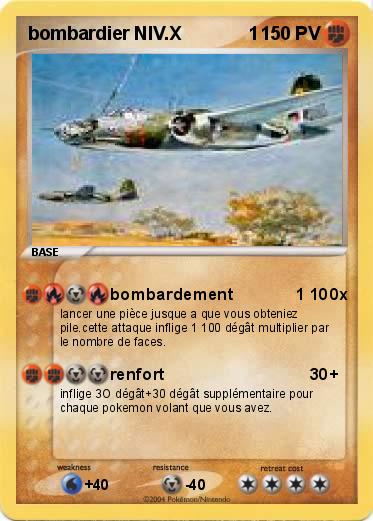 Pokémon bombardier NIV X 1 1 - bombardement 1 0x - Ma carte Pokémon