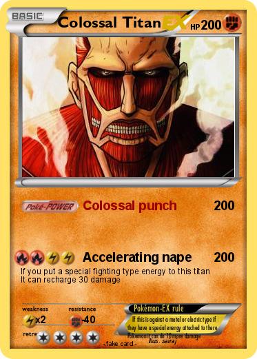 Pokémon Colossal Titan 29 29 - Colossal punch - My Pokemon Card