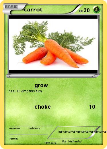 Pokémon carrot 75 75 - grow - My Pokemon Card